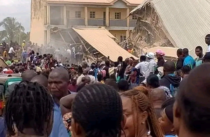 16 reported dead in Jos school building collapse, trapped students cry ...